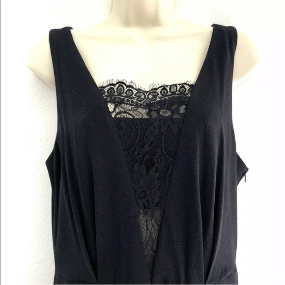 Bisou Bisou | Dresses | Bisou Bisou Sz 8 Dress Plunge Black Lace Cutout | Poshmark